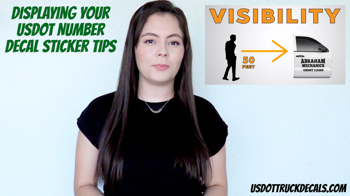 How To Display Your USDOT, MC, CA, GVW, VIN Regulation Numbers Outside ...