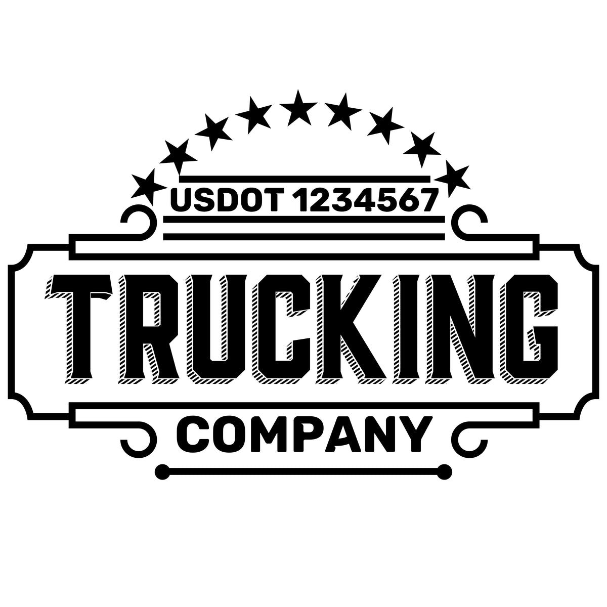 USDOT Truck Door Decal Template for Semi Trucks – USDOT TRUCK DECALS